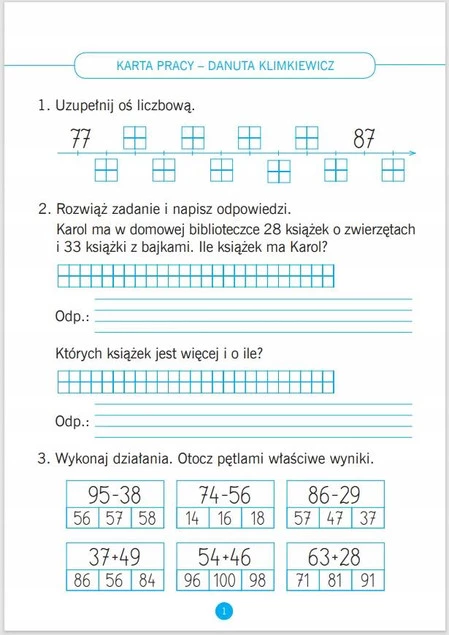 Matematyka Karty Pracy Do Ćwiczeń Klasa 3 Danuta Klimkiewicz 6+ Skrzat ☛ Sklep OdiDodi.pl