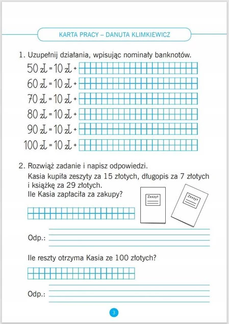 Matematyka Karty Pracy Do Ćwiczeń Klasa 3 Danuta Klimkiewicz 6+ Skrzat ☛ Sklep OdiDodi.pl